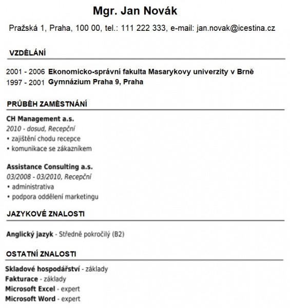 Životopis